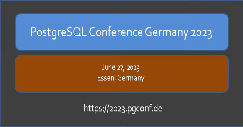 Organisation - PostgreSQL Conference Germany 2023